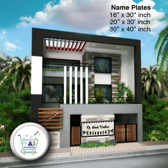 Dimension | Size – Powered by artsnprints.com | House Name Plate online ...