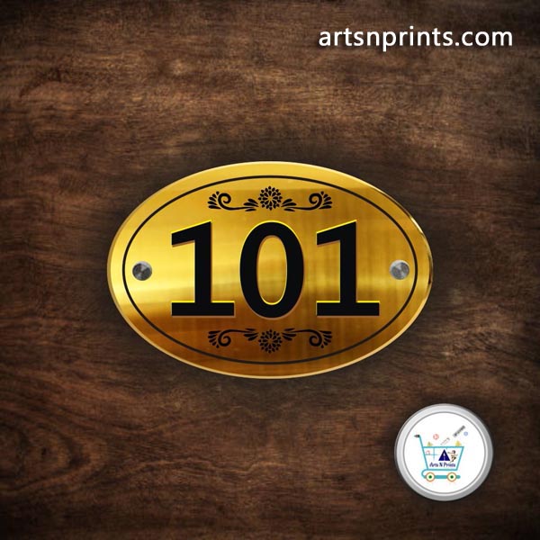 Brass Engraved Door Number Plate price